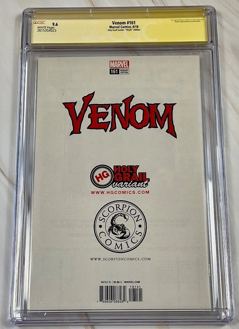 Venom 161 CGC SS 9.6 Parrillo vs Spider Woman Holy Grail Virgin signed ...