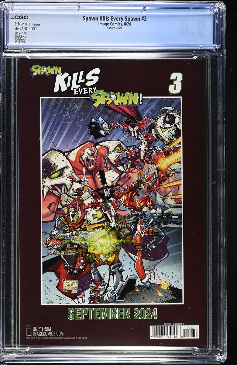 Spawn Kills Every Spawn #2 CGC 9.8 McFarlane Ben Templesmith Image Com ...