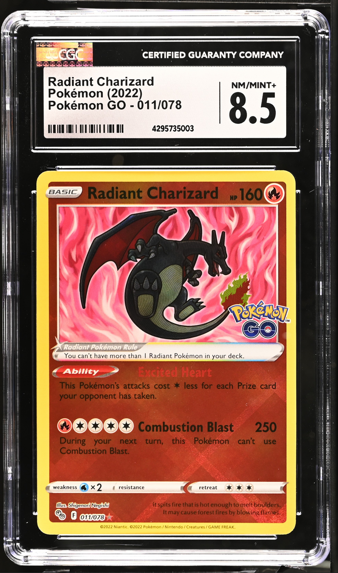 Pokémon Radiant Charizard 011/078 Pokémon GO | English – Martins ...